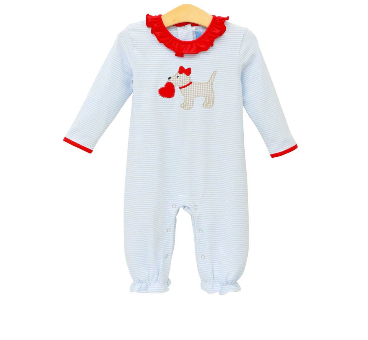 Puppy Love Girls Ruffle Romper – The Byrd's Nest Children's Boutique